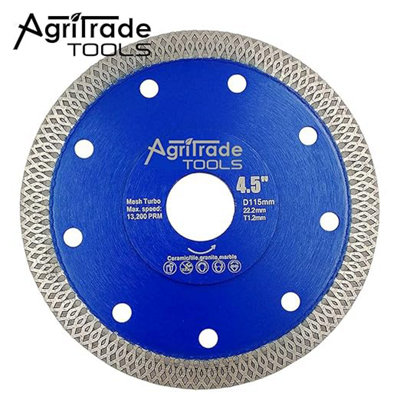 115mm Super thin X Mesh Turbo Segment Diamond Cutting Disc Hot Pressed ...