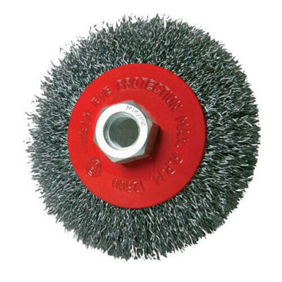 115mm Wire Flat Bevel Brush M14 x2 Female Thread Angle Grinder Drill Wheel