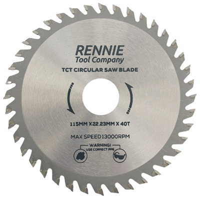 115mm x 40T TCT Circular Wood Saw Blades Fits Bosch, , Dewalt, Festool ...