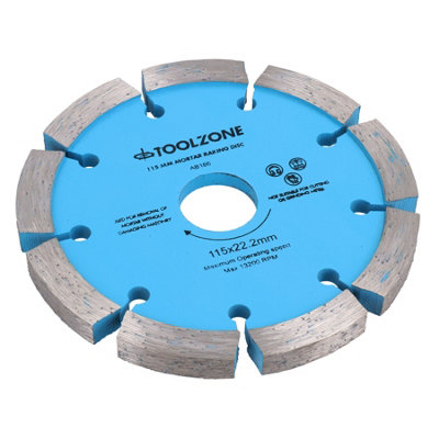 115mm x 8mm Diamond Tipped Mortar Raking Disc Masonry Blade 4-1/2" Grinders