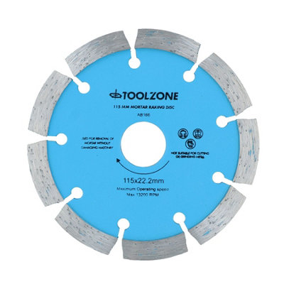 115mm x 8mm Diamond Tipped Mortar Raking Disc Masonry Blade 4-1/2" Grinders