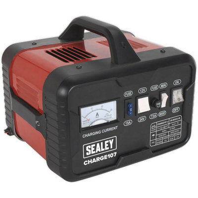 11A Single Phase Battery Charger - 12 / 24 V - Large Ammeter - 230V ...
