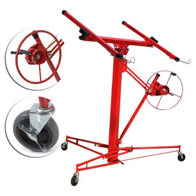 11ft Red Professional Drywall Lifter Panel Hoist Jack Tool Panel Sheet ...