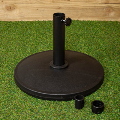 11kg Black Heavy Duty Round Garden Patio Parasol Umbrella Base