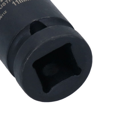 11mm Extra Deep Long Metric MM Impact Socket 1/2" Drive 6 Sided Single Hex