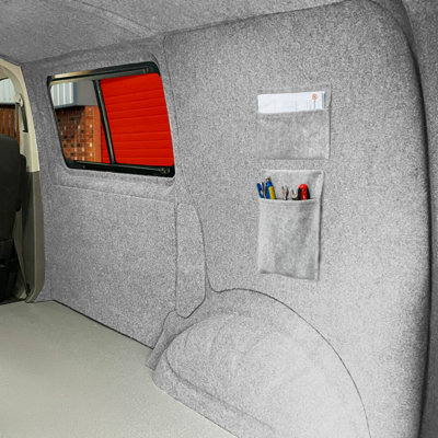 11SQM Van Lining & Storage Pouches - Silver Grey