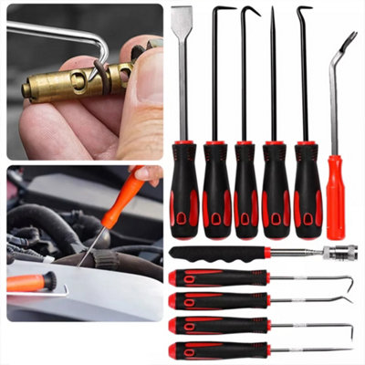 11x Hook and Pick Tool Set For Car Repair W/ Telescoping Magnetic ...