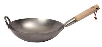 12"/30cm Uncoated Carbon Steel Craft Wok