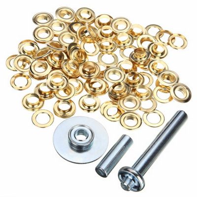 12.5mm Eyelets with 3 Set Fixing Hand Tools for Tarpaulins, Tent, Vinyl ...