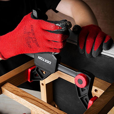 12'' Bar Clamp Wood Working F Clamp Grip Ratchet Quick Release Squeeze