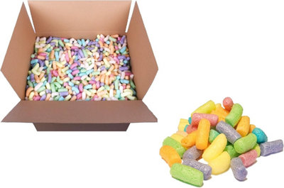 12 Cubic Feet Box Multi Coloured EcoFlo Biodegradable Loose Fill ...