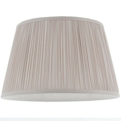 12" Elegant Round Tapered Drum Lamp Shade Dusky Pink Gathered Pleated ...
