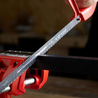 12" HackSaw Wood Carpentry 24 TPI Sharp Hardpoint Soft Grip Cut Tool ...