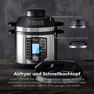 12-in-1 Multi Cooker 6L Pressure Non-Stick Rice Slow Cook KeepWarm 1500W