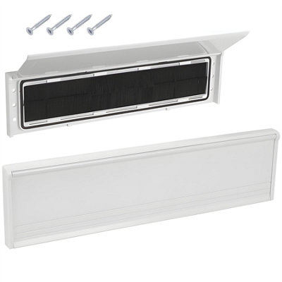12 inch Front Door Letterplate, Letterbox Internal/External Cover with ...