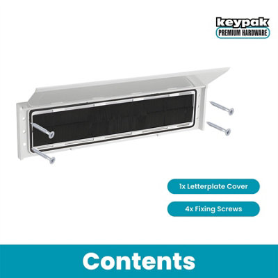 12 inch Front Door Letterplate, Letterbox Internal/External Cover with ...