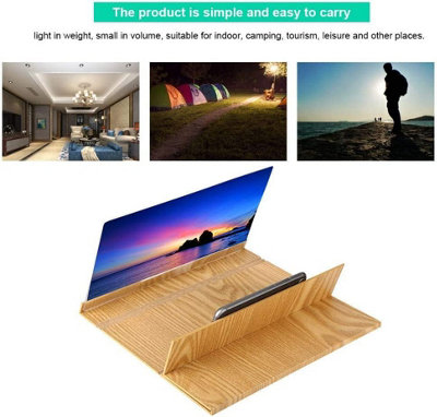 12 inch Mobile Phone Screen Magnifier 3D Movies Video Gaming Amplifier ...