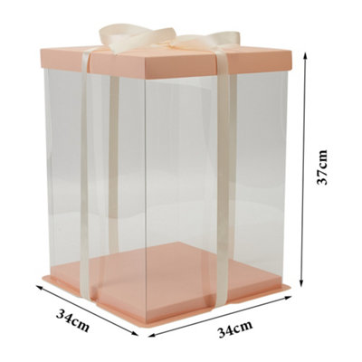 Large clear plastic gift boxes store