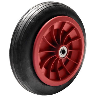 12" Inch Solid Wheelbarrow Wheel Puncture Proof Tyre Solid Wheel for ...