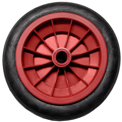 12" Inch Solid Wheelbarrow Wheel Puncture Proof Tyre Solid Wheel for ...