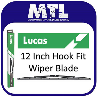 12 INCH WIPER BLADE STANDARD HOOK FIT PREMIUM QUALITY LUCAS LWCB12 300MM