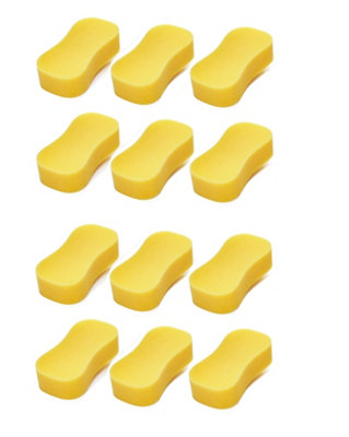 12 Jumbo Car Wash Sponges Car Washing Shampoo Sponge Soft Cleaning ...