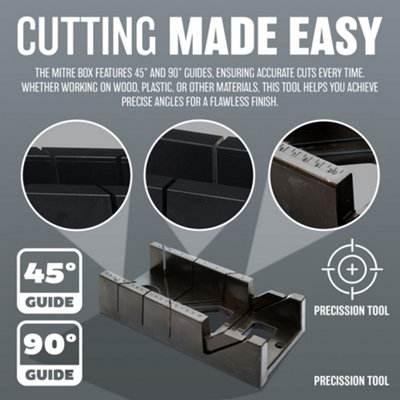 12" Marksman Mitre Block Maxi Angle Cutting Black Miter Saw Box ...
