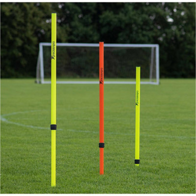 12 PACK 1.7m Telescopic Boundary Poles Set Football Footwork Dribbling ...