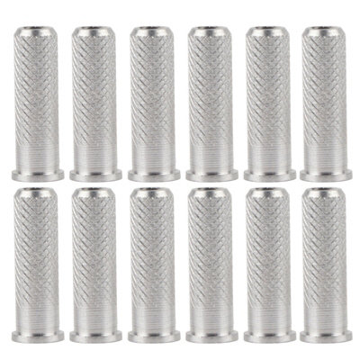 12-Pack Aluminum Inserts for 6.2mm Carbon Arrow Replacements
