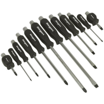 12 PACK Hammer Through Screwdriver Set - Hardened Steel Hammer Strike ...