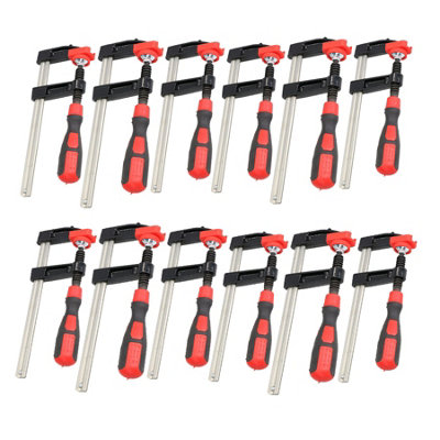12 Pack Sliding F Clamp Clamps Bar Holder Fastener Fastening Quick ...