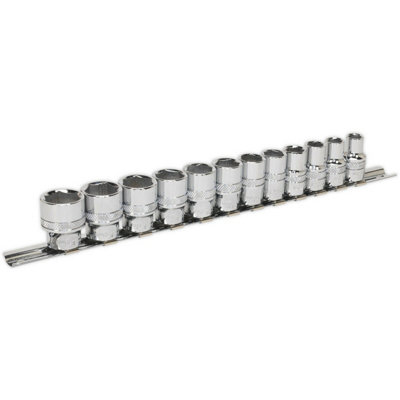 12 PACK Socket Set 3/8" Metric Square Drive - 6 Point LOCK-ON Rounded ...