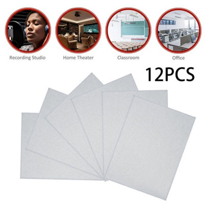 12 Pack Sound Absorption Wall Panels Peel and Stick Studio Wedges ...
