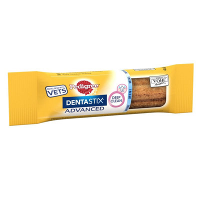 12 Pedigree Dentastix Advanced Mini Small Dog Dental Dog Treats (12x40g ...