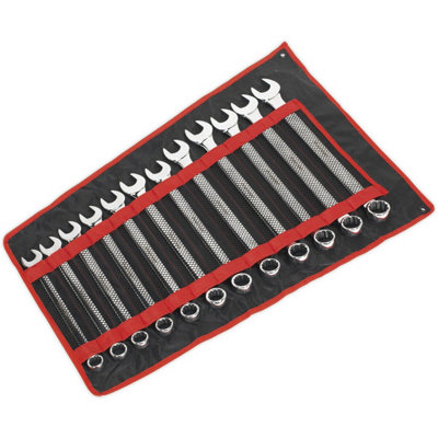 12-Piece Extra Long Metric Spanner Set - 20 to 32mm Professional Quality