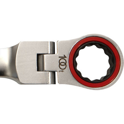 12-Piece Flexible Head Ratchet Spanner Set - Metric 12 Point Moving ...