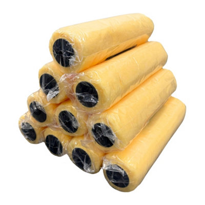 12" Roller Sleeve (Pack of 10) - Long Pile Polyester Rollers For DIY ...