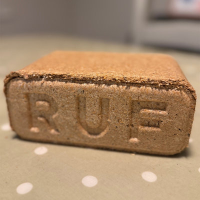 12 RUF Briquettes 10kg Compressed Wood Eco Friendly Heat Bricks Blocks ...