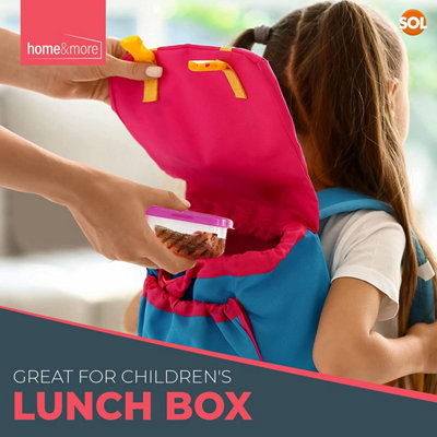 12 Small Plastic Containers with Lids 80ml - Stackable Small Food ...