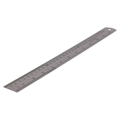 12" Stainless Steel Measuring Ruler Metric Imperial Measurements ...