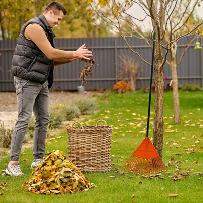 Leaf Grabber APLVFFZH Garden Rake Leaf Rake Ergonomic Raking Grass And ...