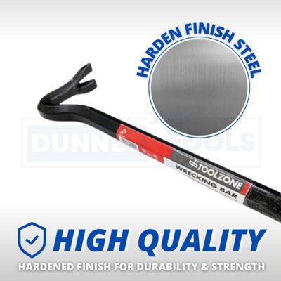 12" Wrecking Bar Crowbar DIY Tool Durable Building Equipment | DIY at B&Q
