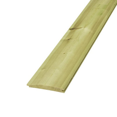 12 x 1.2m long boards (14.4m total length) - 16mm x 125mm Shiplap Green ...