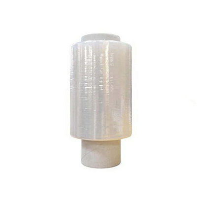 12 x 150mm Clear Strong Plastic Cling Film Protective Pallet Shrink ...