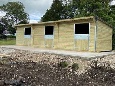 12' x 36' Mobile Stable Block Pent | DIY at B&Q