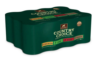 12 x 400g Gelert Dog Country Choice Variety Pack