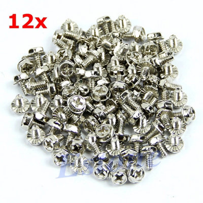 12 x Computer PC Desktop Hex Screws Hexagonal Screws PC Case Screws for ...