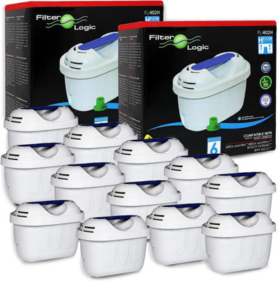 12 x FilterLogic FL402H Universal Compatible with Brita Maxtra ...
