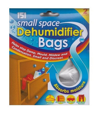 12 x Small Space Dehumidifier Bags (2 sachets) Moisture Trap Damp Mould ...