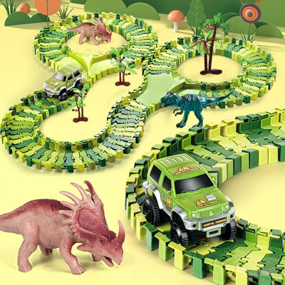 120 Pieces Dino World Safari Track Set